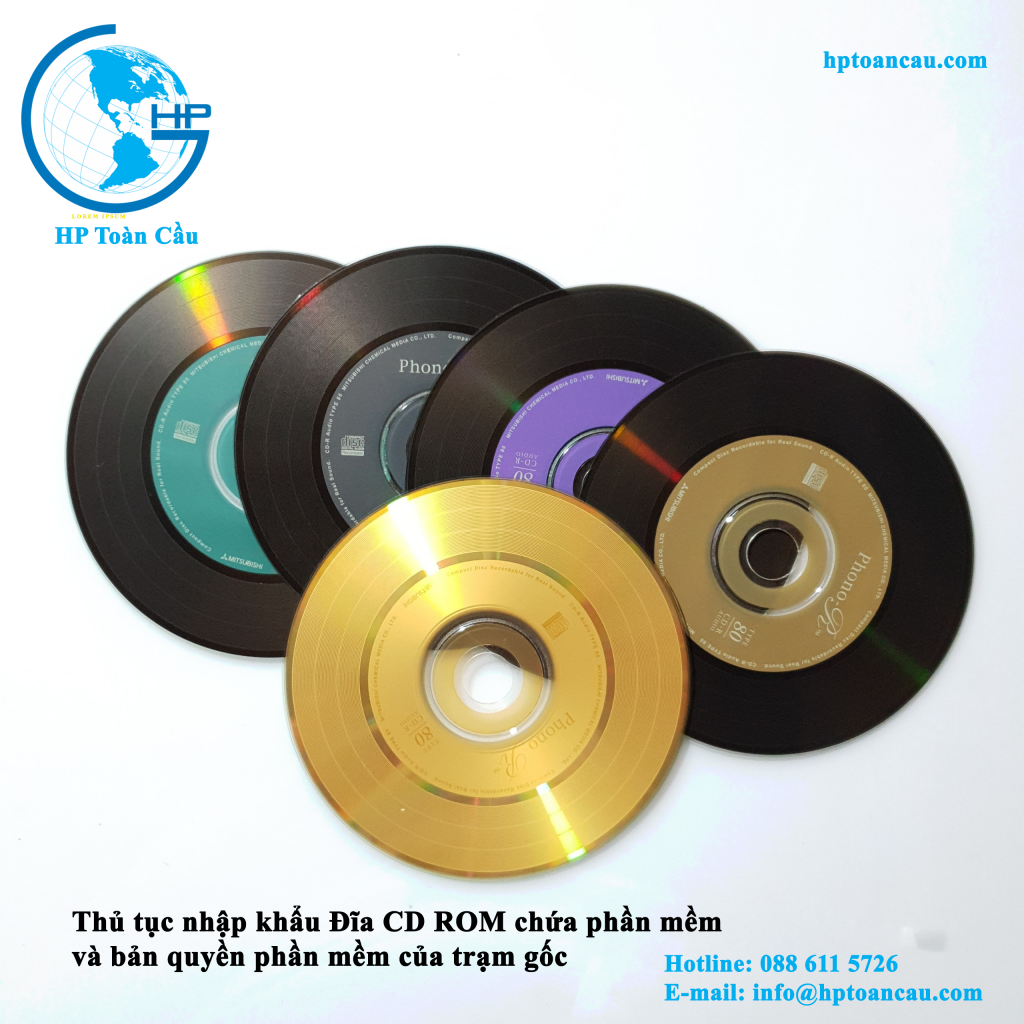 Thủ tục nhập khẩu Đĩa CD chứa phần mềm – HP Toàn Cầu