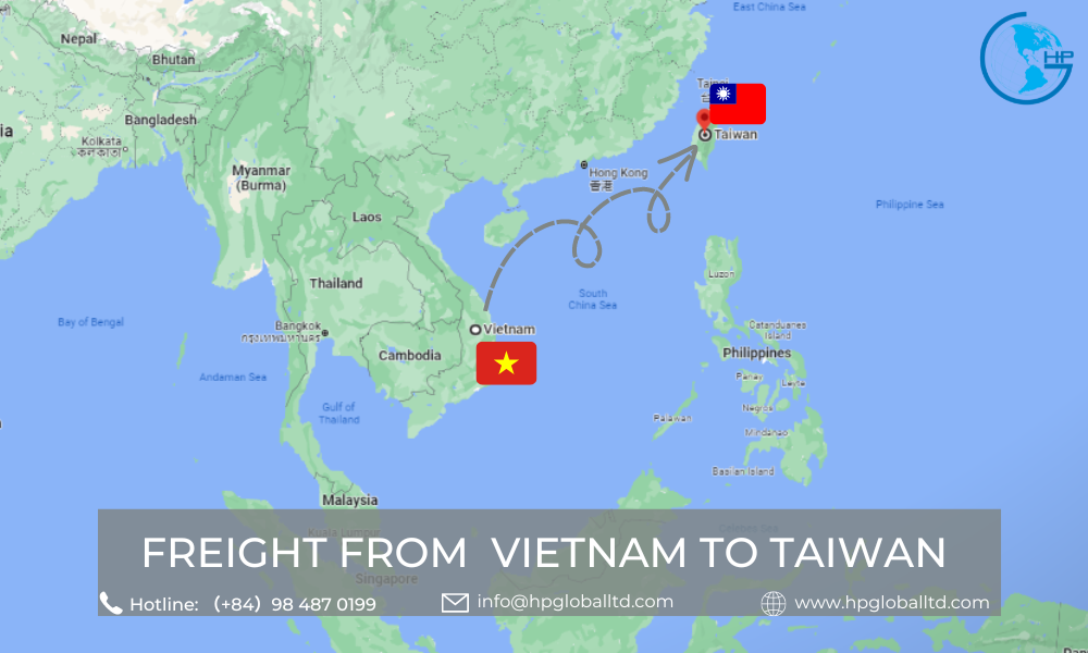 Shipping from Vietnam to Taiwan - Logistics HP Global Vietnam