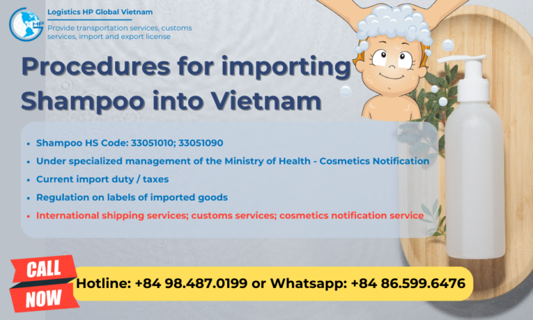 Import duty and procedures for Shampoo to Vietnam – HP Global