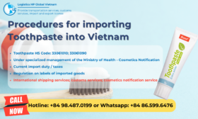 Import duty and procedures for Toothpaste to Vietnam – HP Global