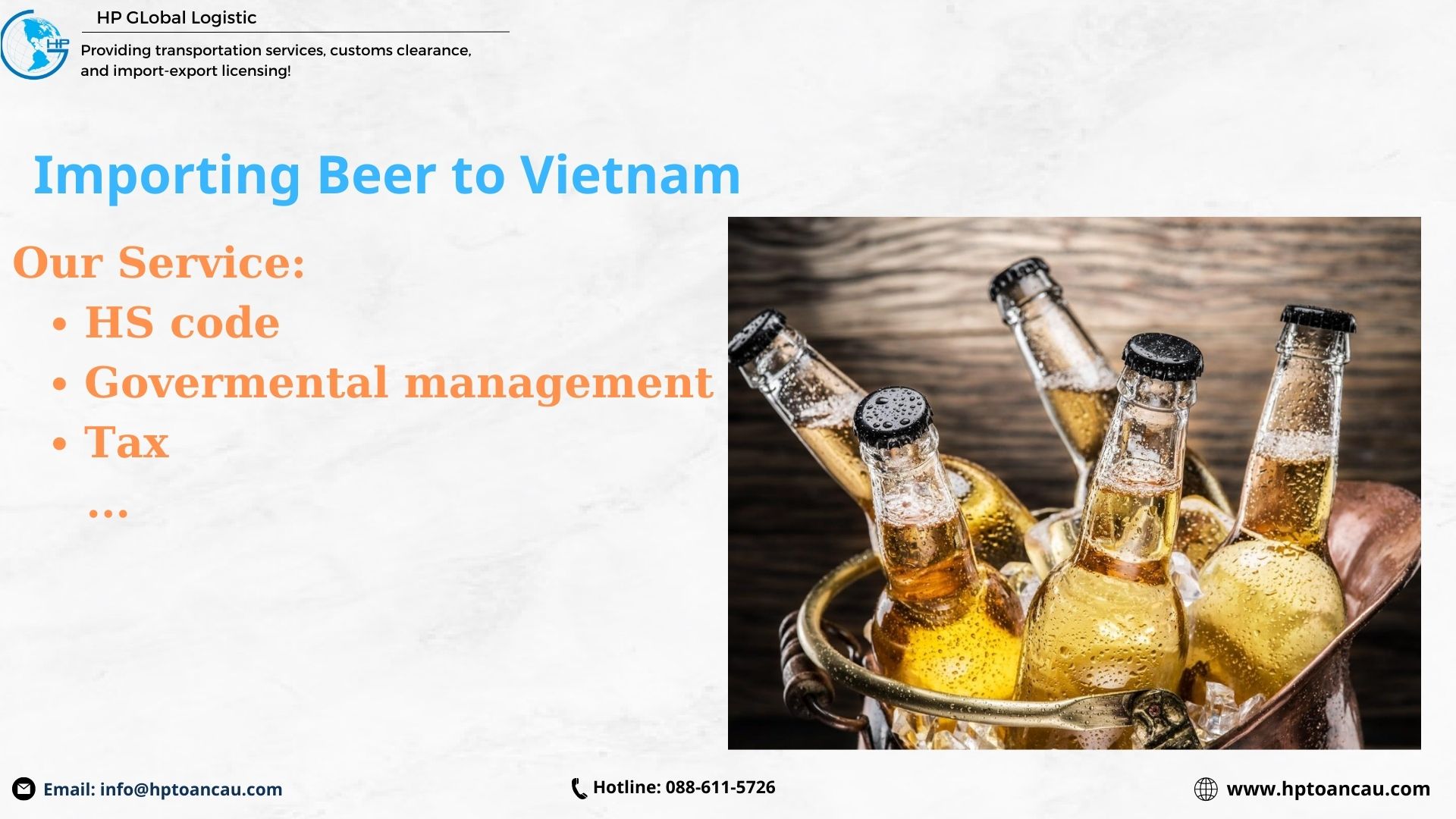 Import duty and procedures for Beer to Vietnam – HP Global