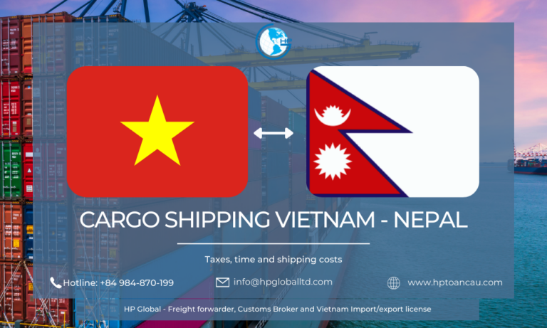 Cargo shipping Vietnam Nepal - Logistics HP Global Vietnam