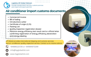 Import duty and procedures for Air conditioner to Vietnam
