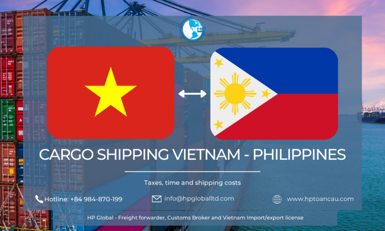Cargo shipping Vietnam Philippines - Logistics HP Global Vietnam