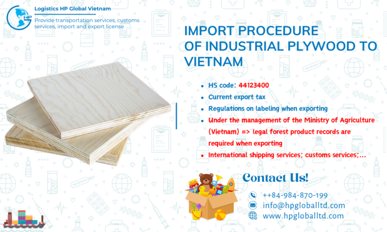 Freight and duty to export Industrial plywood from Vietnam