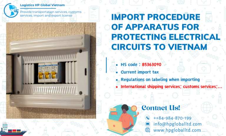 Import duty and procedures for Apparatus for protecting electrical ...