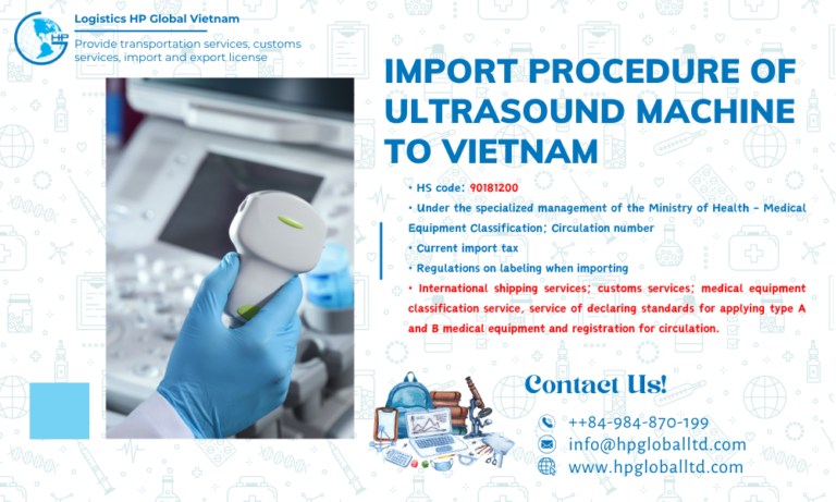 Import duty and procedures for Ultrasound machine to Vietnam